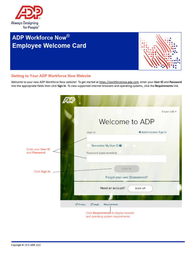 ADP - Employee Welcome Card | PDF | Career & Growth