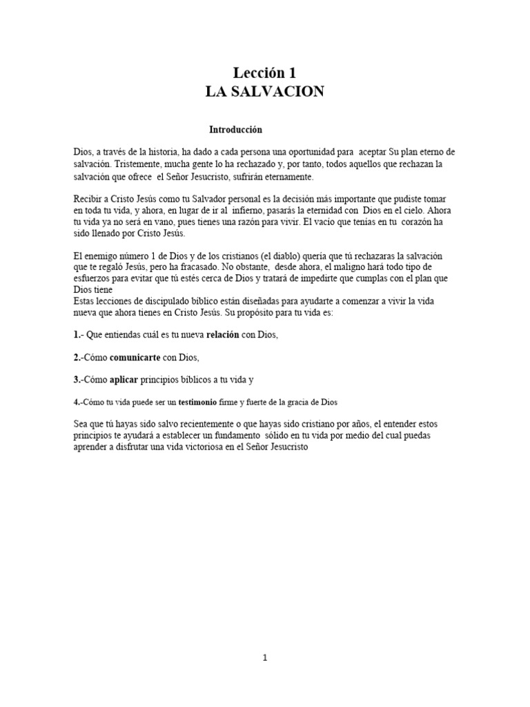 Discipulado Biblico | PDF