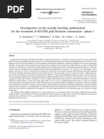 INCO Cyanide Detoxification Process | PDF | Cyanide | Sulfur