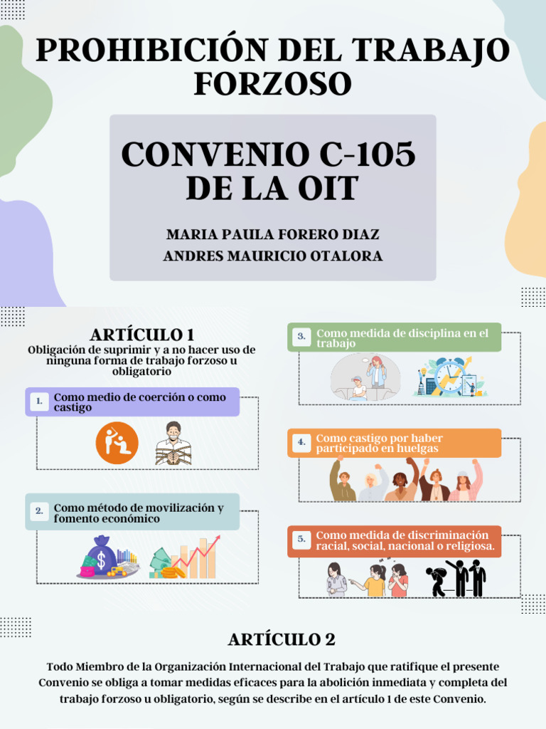 Convenio C-105 de La Oit | PDF | Organización Internacional del Trabajo | Justicia