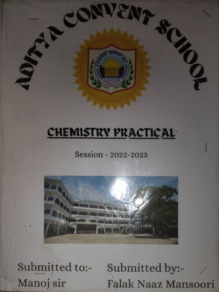 Chemistry Practical File | PDF