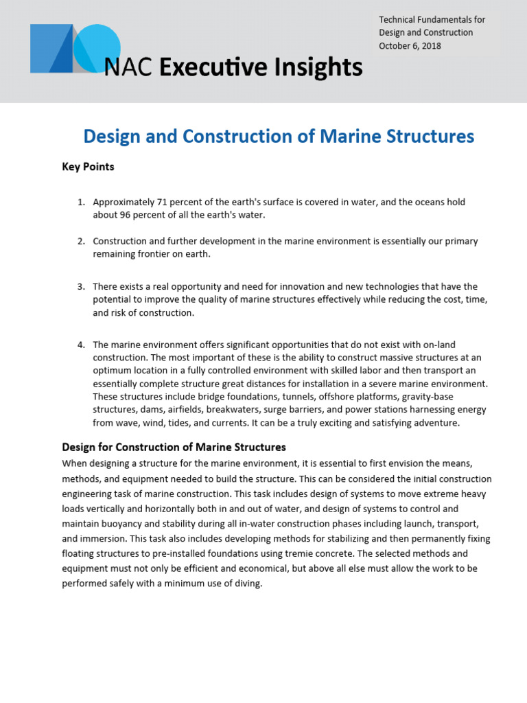 Marine Construction 2 | PDF
