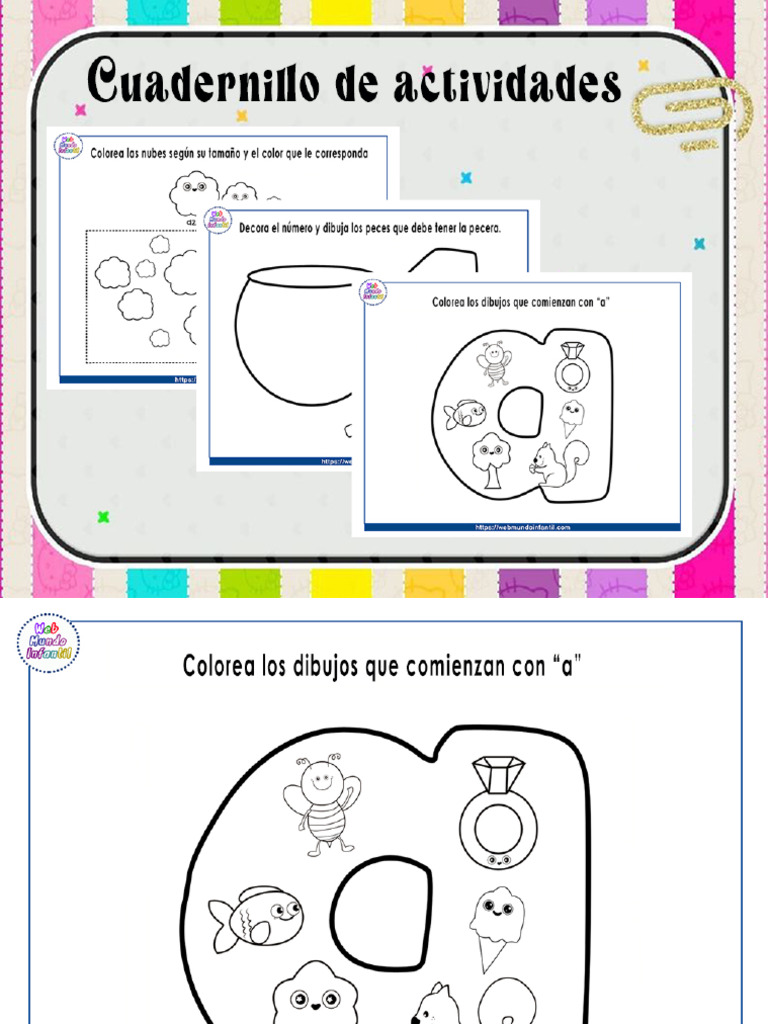 Cuadernillo de Actividades Para Preescolar | PDF