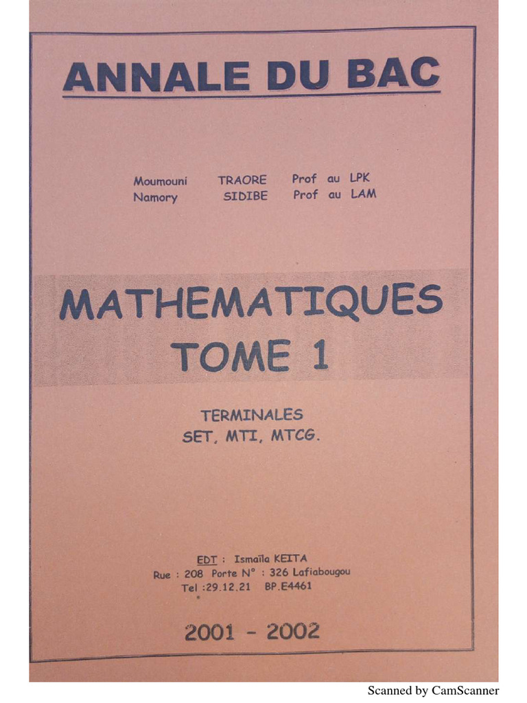 Annale Du Bac SET-MTI-MTGC Tome 1 | PDF