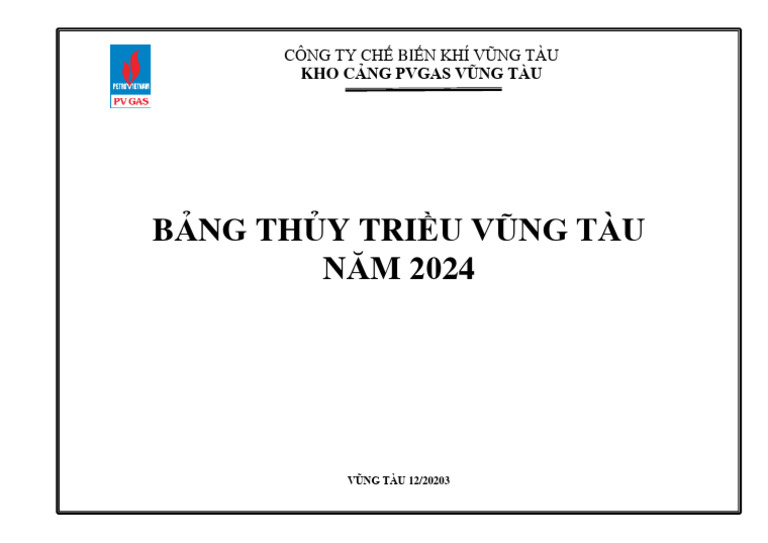 Bia Bang Thuy Trieu Nam 2024 | PDF