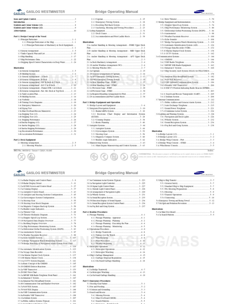 Bridge Operating Manual | PDF