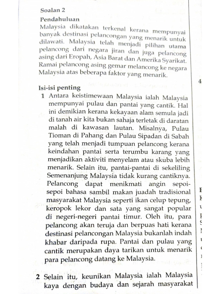 Rangka Karangan (Soalan 2) | PDF