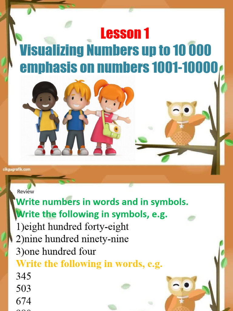 Grade 3 PPT - Math - Q1 - Lesson 1 | PDF