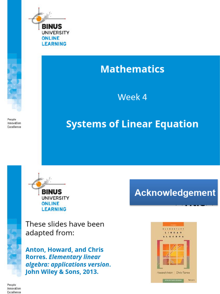 20220818152021_PPT04 - Systems of Linear Equation | PDF