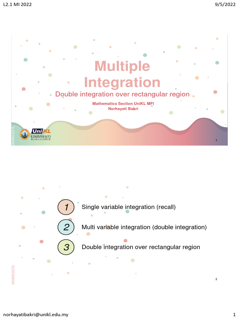 sL2.1 MI 2022 | PDF | Integral | Mathematical Physics