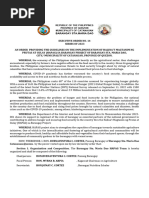 Sample Brgy Ordinance On HAPAG | PDF | Government | Justice
