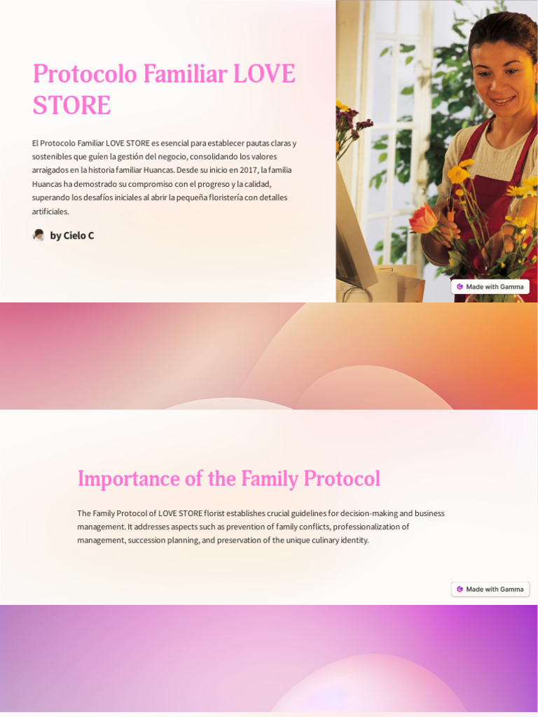 LOVE STORE Family Protocol | PDF | Floristry | Economies