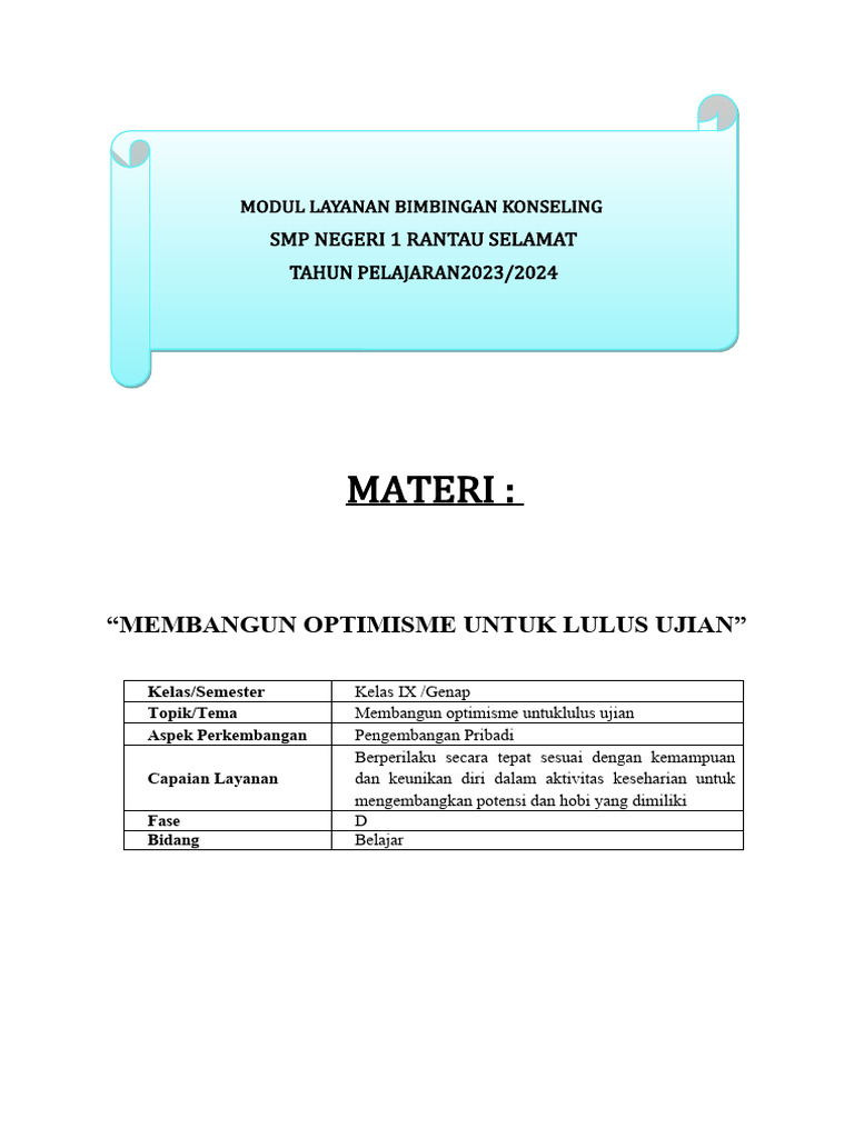 MTT Kelas 7 | PDF