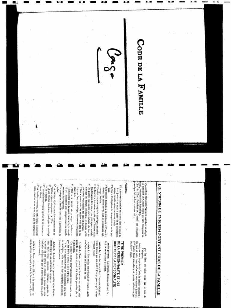 Brazza Cod Fam 1 | PDF