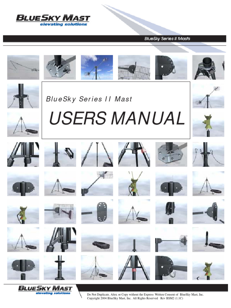 BlueSky Mast Manual Version 1 1D Web | PDF