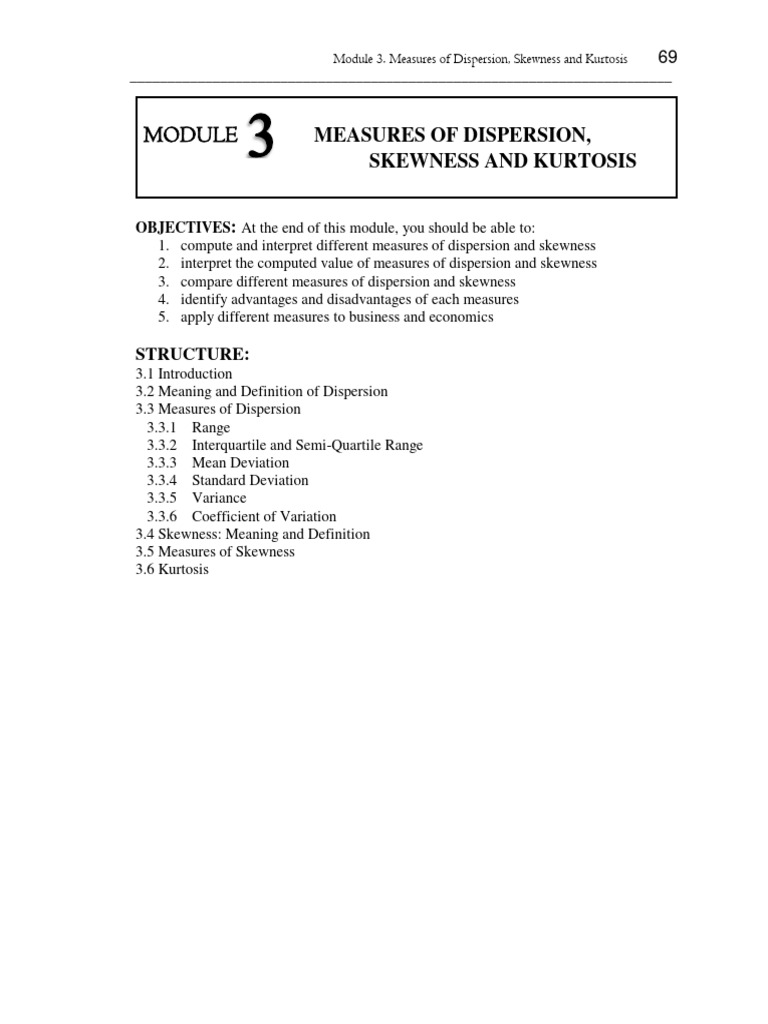 Unit 3 Summary Statistics 2 | PDF
