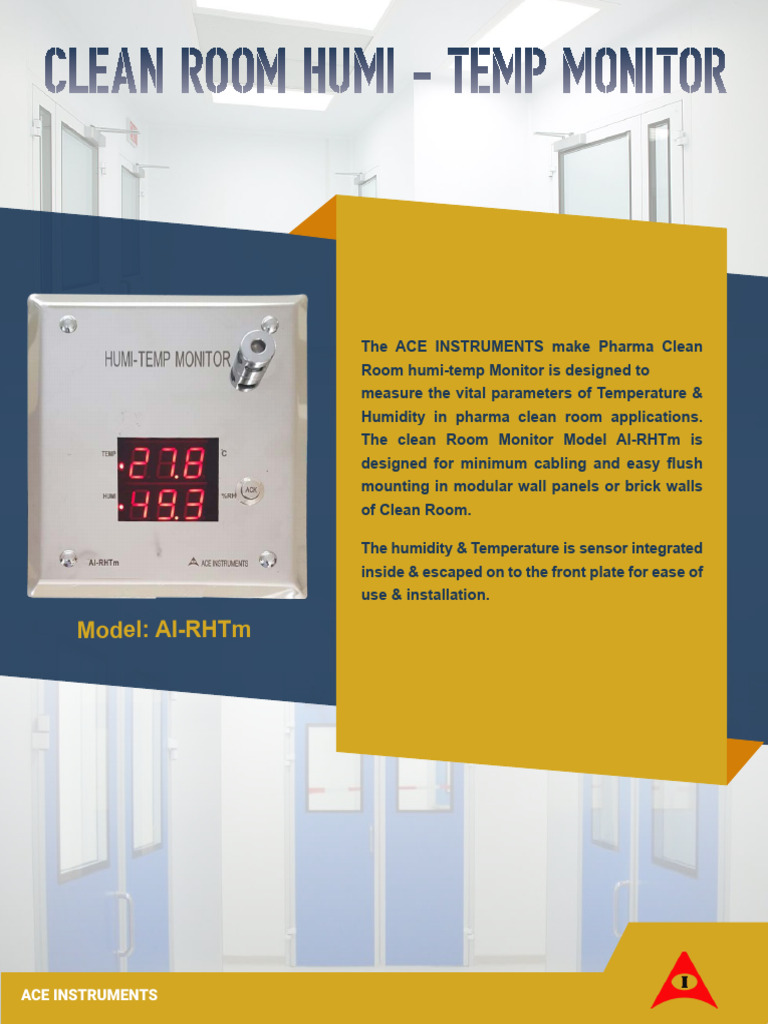 Clean-Room-Humi-Temp-Indicator (AI-RHTm) | PDF