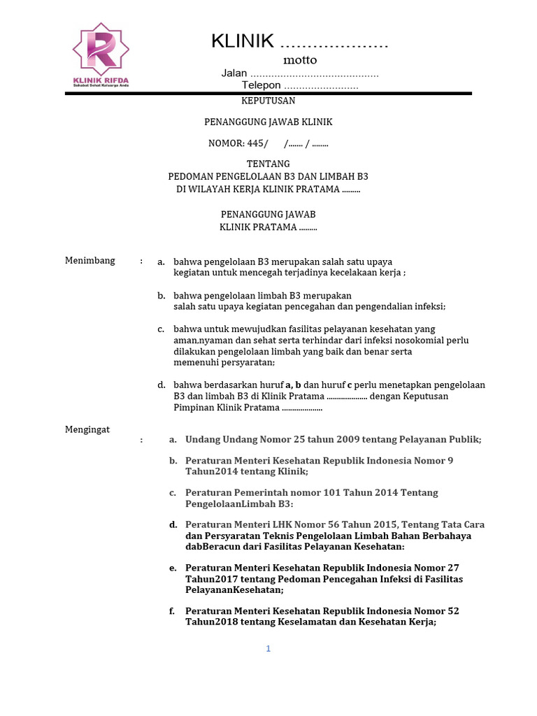 Program Penanganan B3 Dan Limbah B3 | PDF Program Penanganan B3 Dan Limbah B3 | PDF