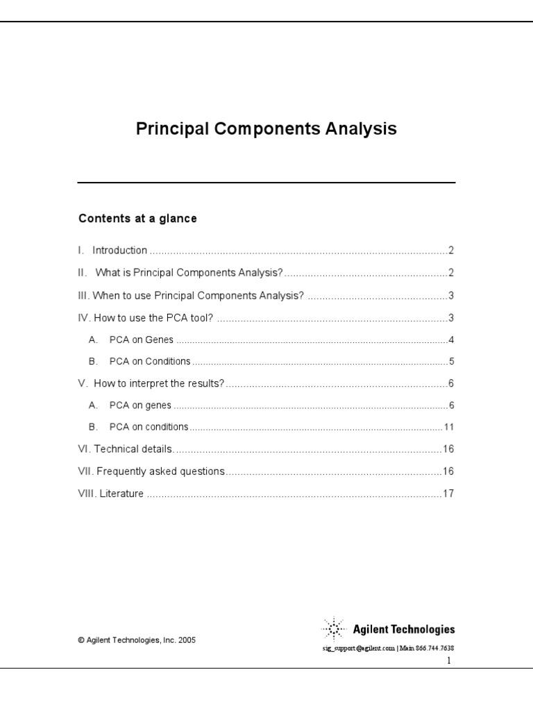 Principal Components Analysis Guide | PDF | Science & Mathematics ...