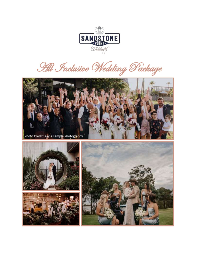 All Inclusive Wedding Package_Supplier Information, Inclusions and ...