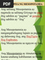 Ambag NG Kabihasnang Mesopotamia, Indus at Tsino | PDF