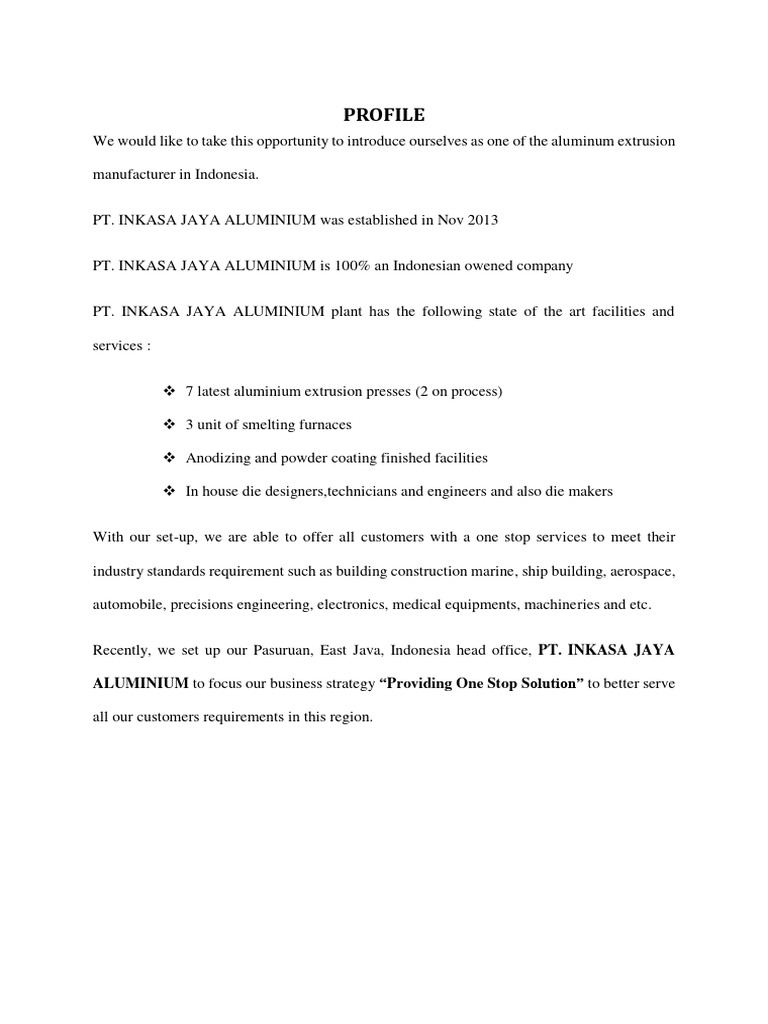 Katalog Inkalum 8 September | PDF | Aluminium | Extrusion