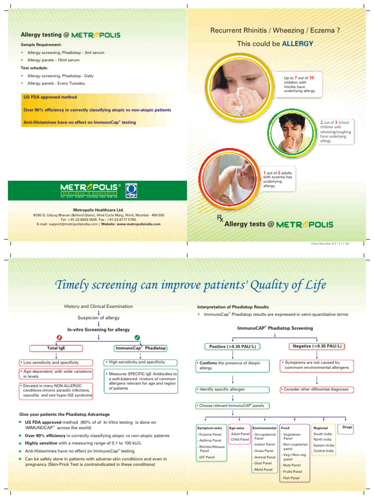 Metro_Allergy_Collateral_LBL | PDF | Allergy | Clinical Medicine