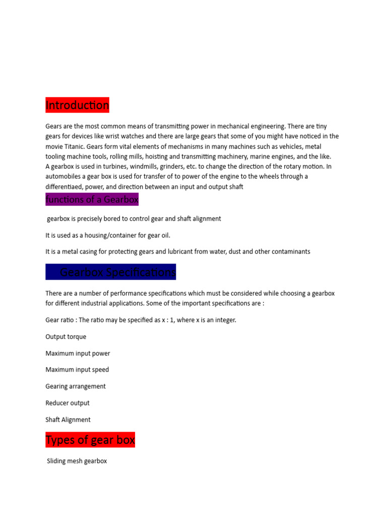 Machine Design 4 | Download Free PDF | Gear | Manual Transmission