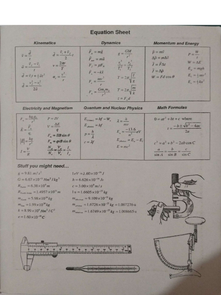 Physics Formula | PDF