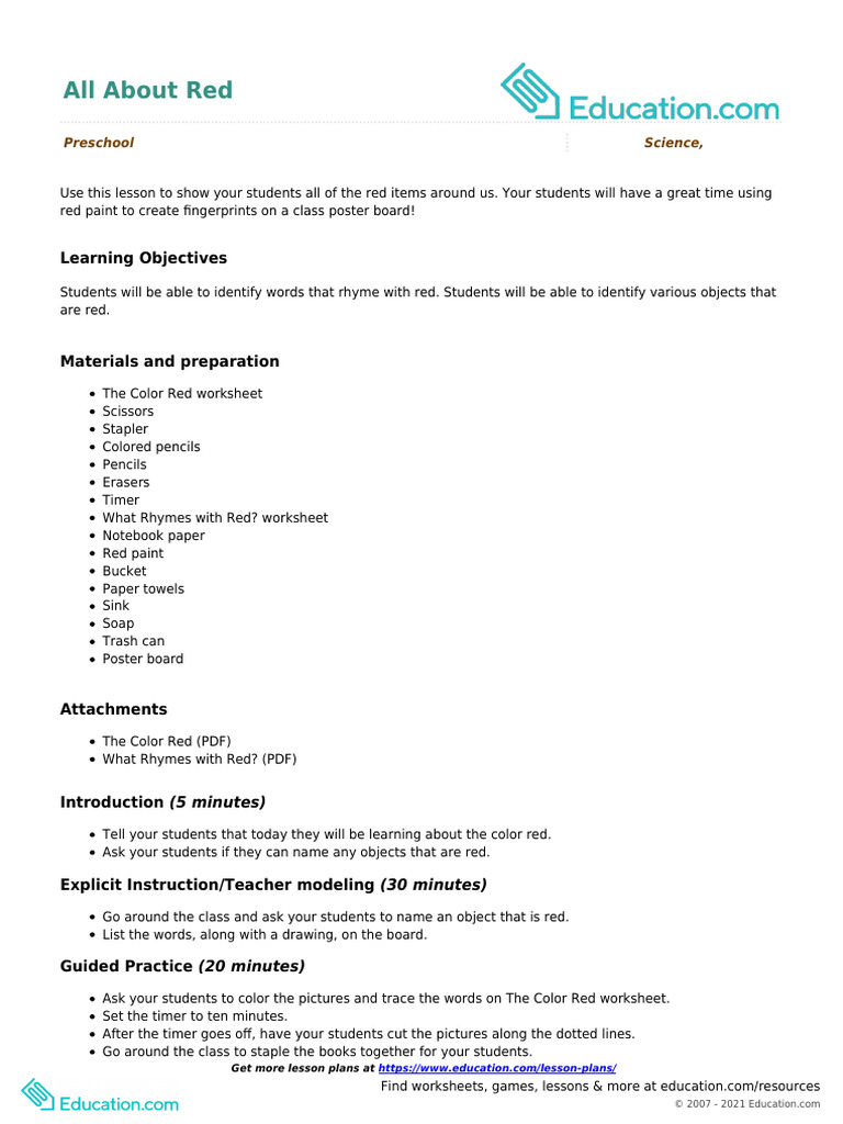 Usr Local SRC Education - Com Files Static Lesson-Plans All-About-red All-About-red | PDF ...