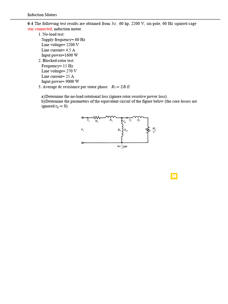 Induction Machines Part2 Solutions | PDF