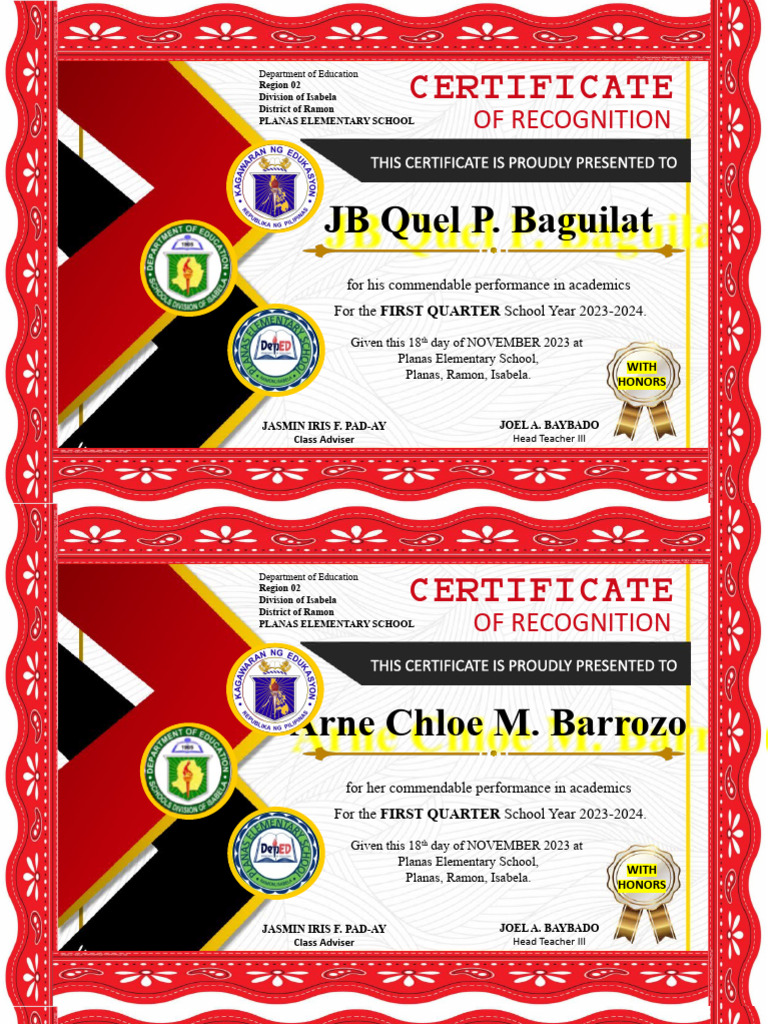 With Honors Certificate | PDF
