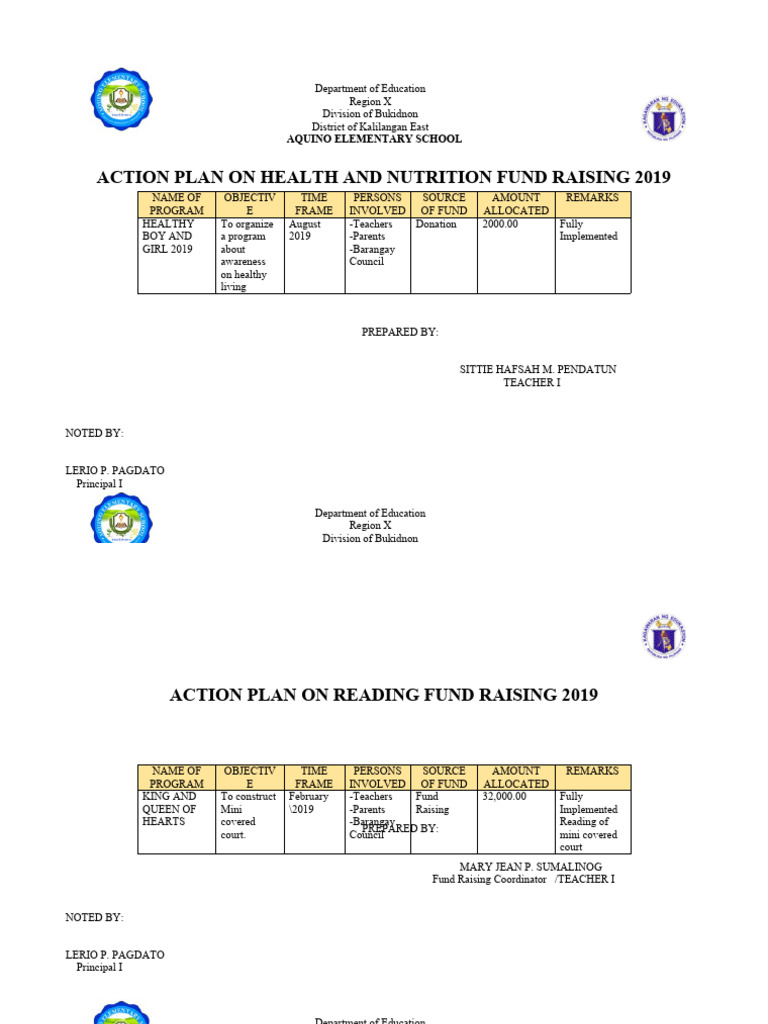 Action Plan 2019 | PDF