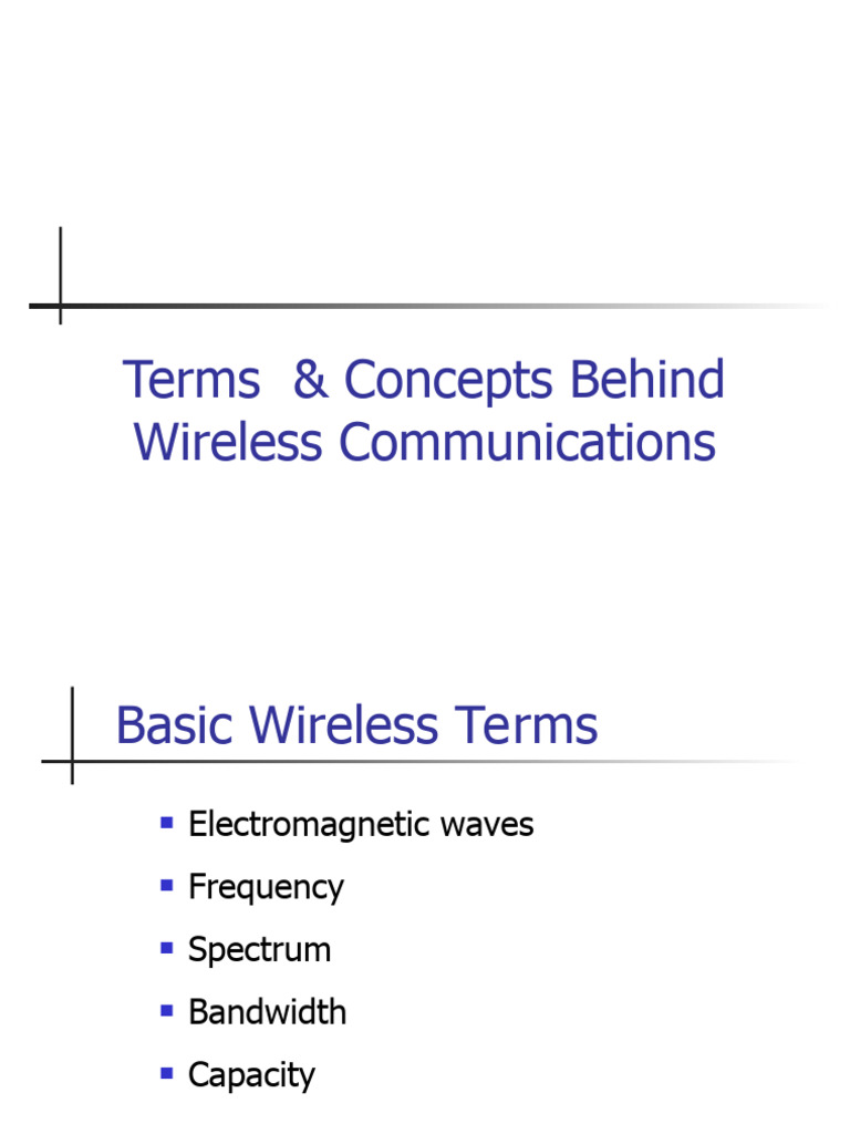 WIRELESS BASICS | PDF | Hertz | Ieee 802.11