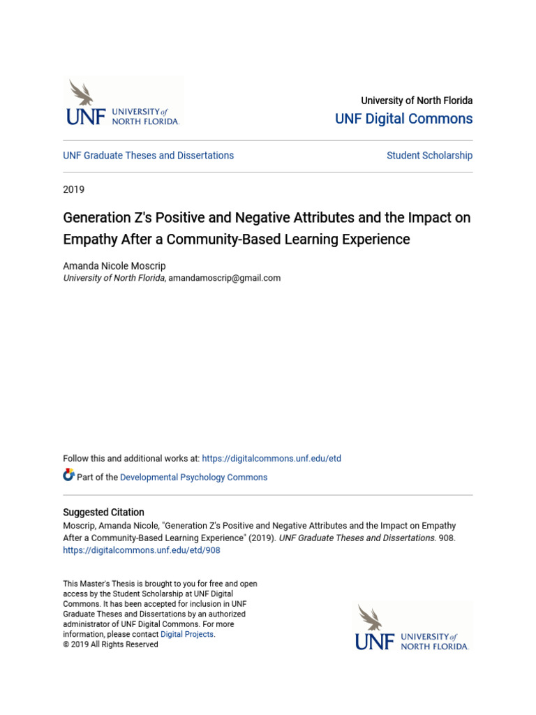 Generation Zs Positive and Negative Attributes and the Impact on | PDF