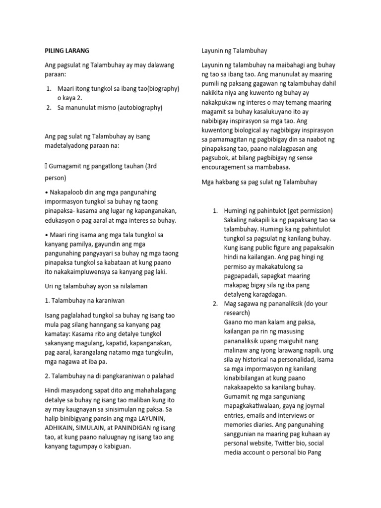 Piling Larang | PDF