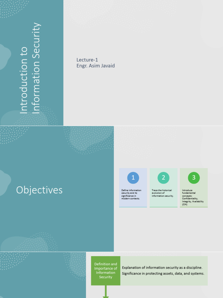 Lec 1 Introduction To Information Security | PDF | Information Security ...