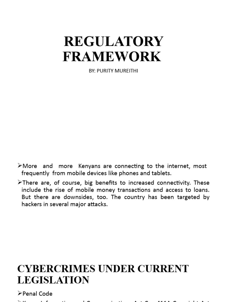 Lect 2b Regulatory Framework | PDF | Cybercrime | Freedom Of Speech