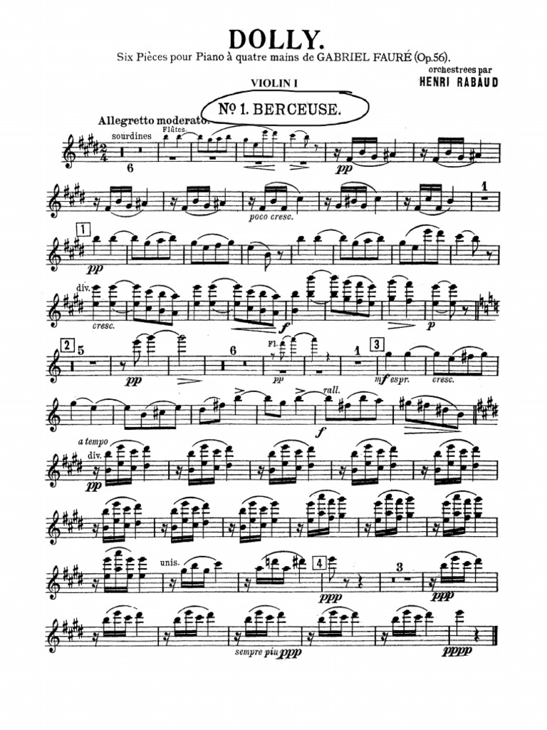 Faure-Dolly - 11 Violins I | PDF