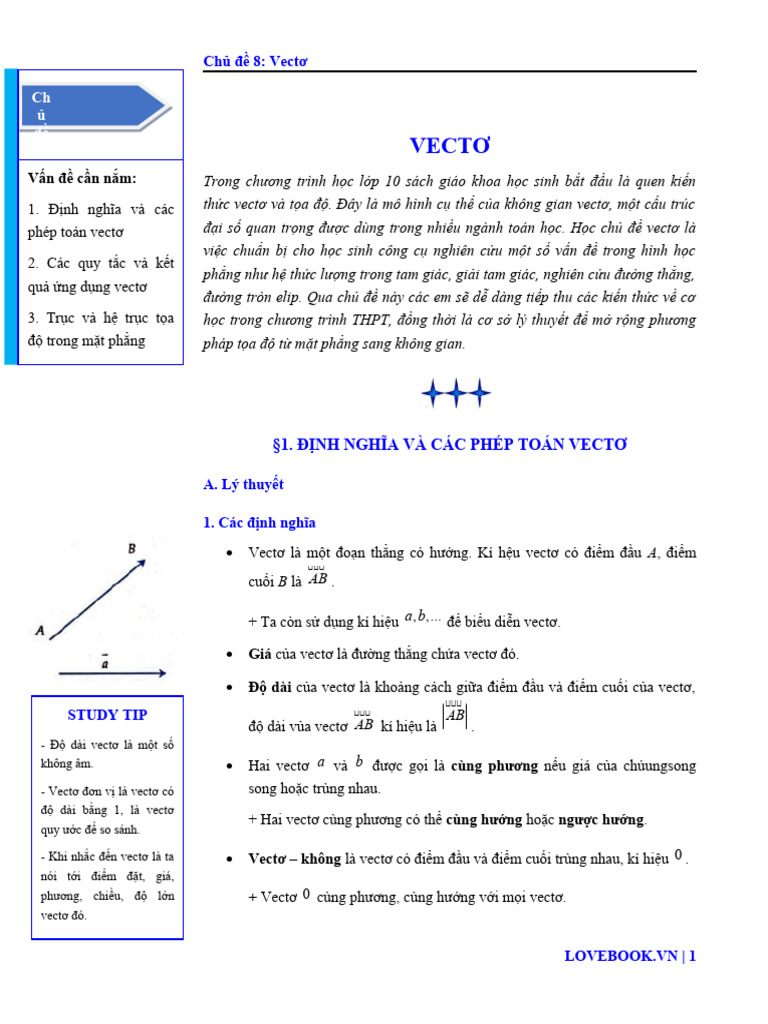 Chuyen de Vec Tơ | PDF