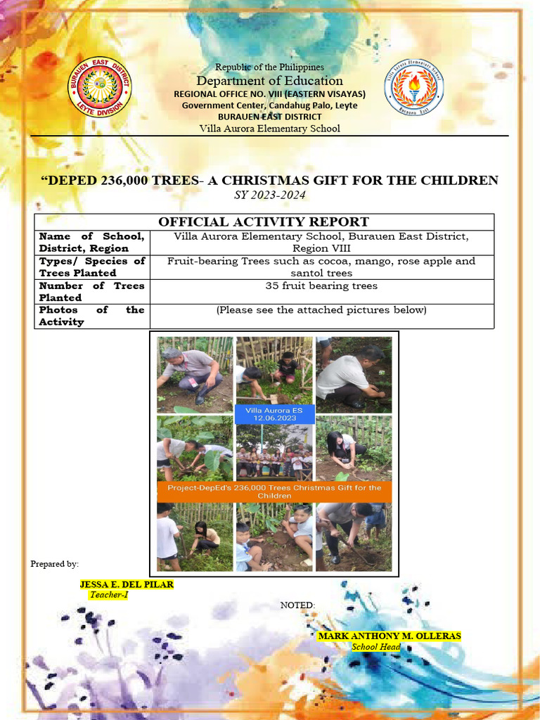 ACR - DEPED 236K TREES - VILLA AURORA ESdocx | PDF