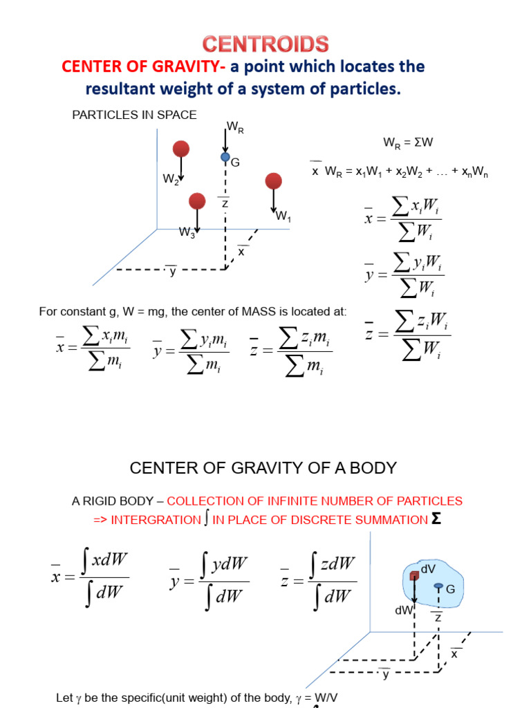 CHAPTER 5-DISTRIBUTED FORCES (Centroid), 2023 | PDF | Center Of Mass | Physics