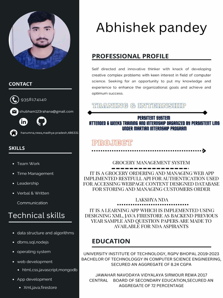Resume Abhi | PDF
