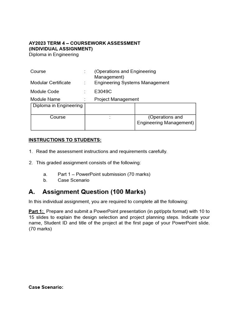 Project Management Course Task | PDF | Project Management | Microsoft ...