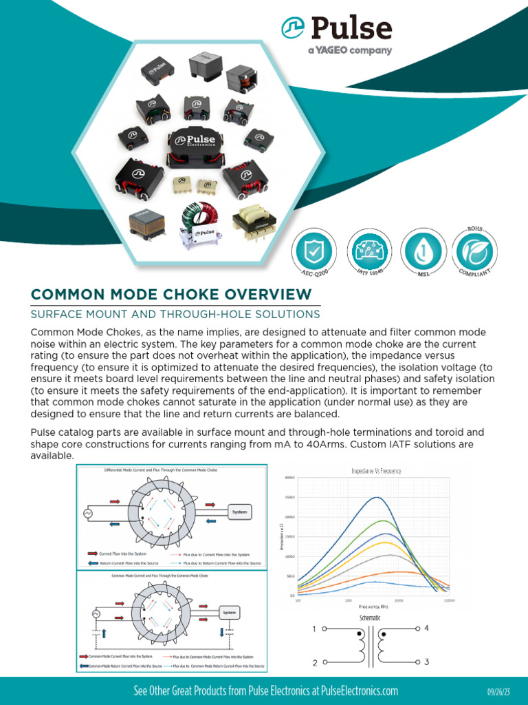 Common Mode Choke Overview 04.20.21 | PDF | Manufactured Goods ...