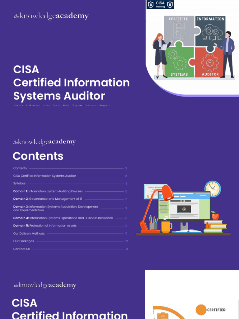 CISA Certified Information Systems Auditor | PDF | Information Security ...