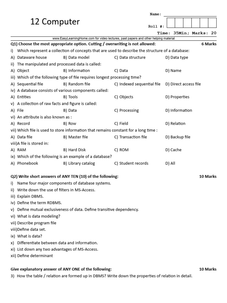 12 Computer Chapter 1 Pdf