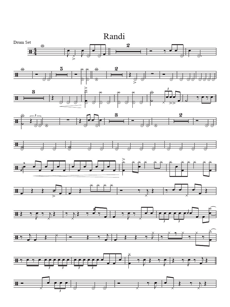 Randi - Drum Set | PDF