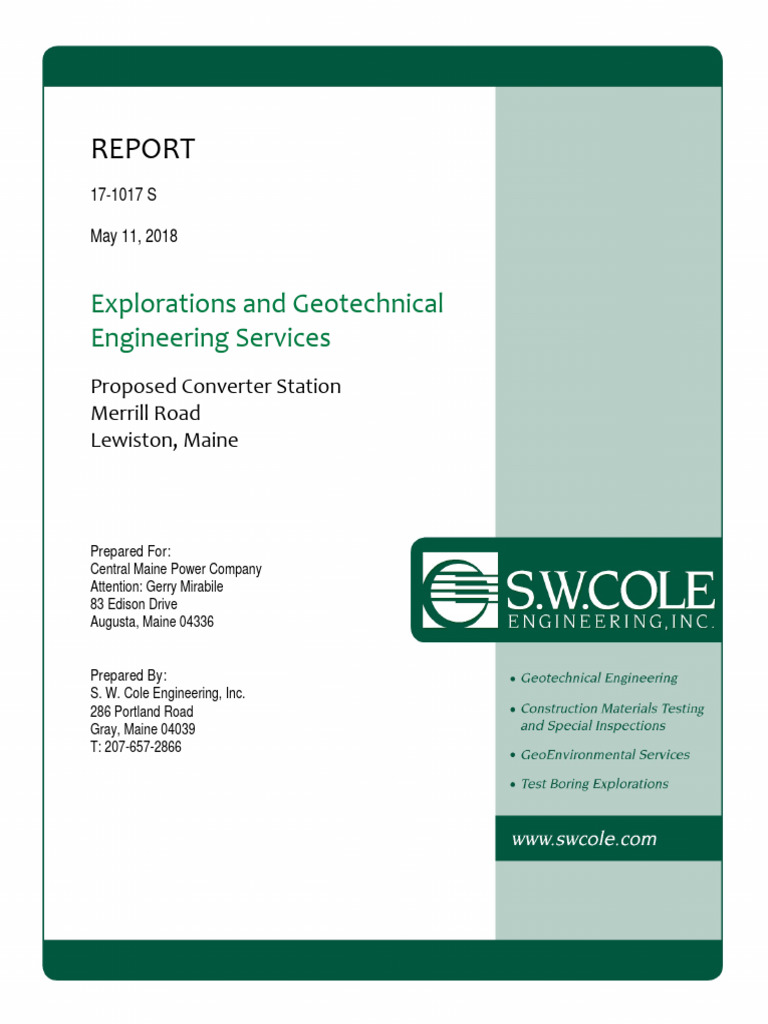 17-1017 Geotech Report | PDF