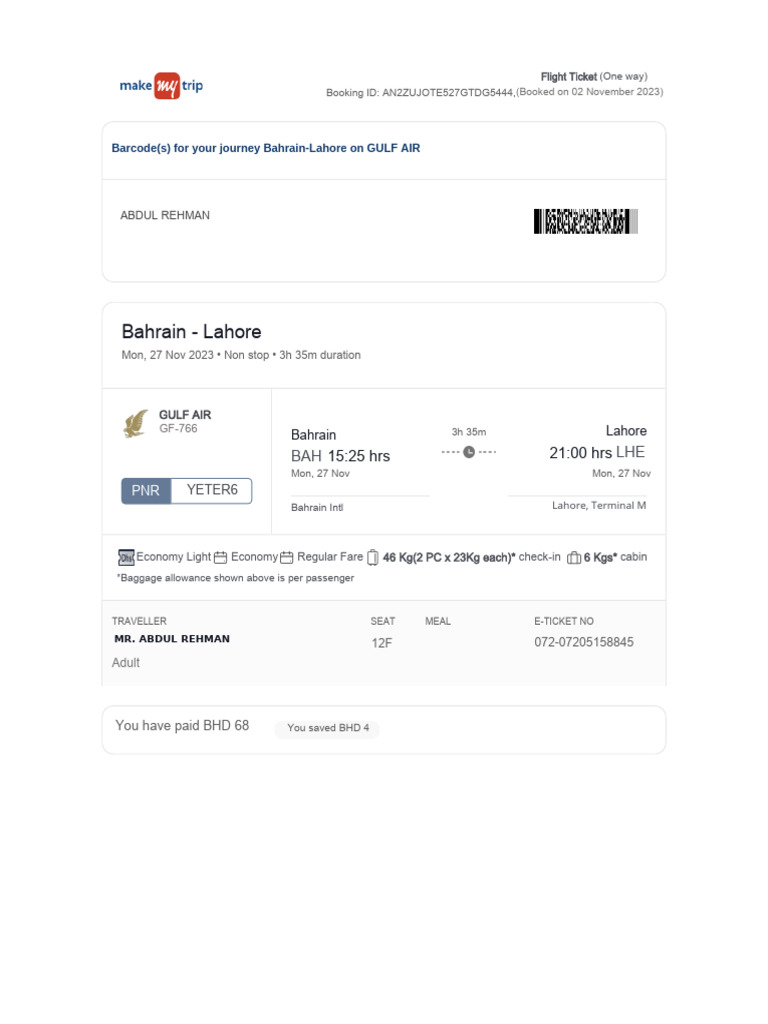 Ticket | PDF | Transport